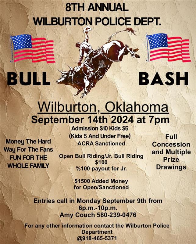 Back The Blue Bull Bash - City of Wilburton